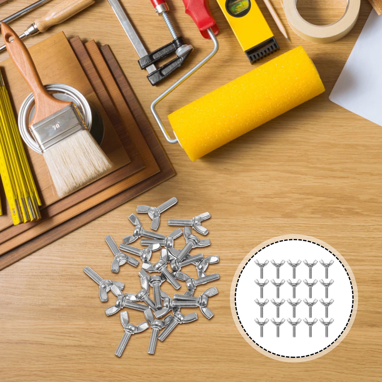 FESTFENDS Shaped Hand Screw 20Pcs For Construction And Diy Projects ...