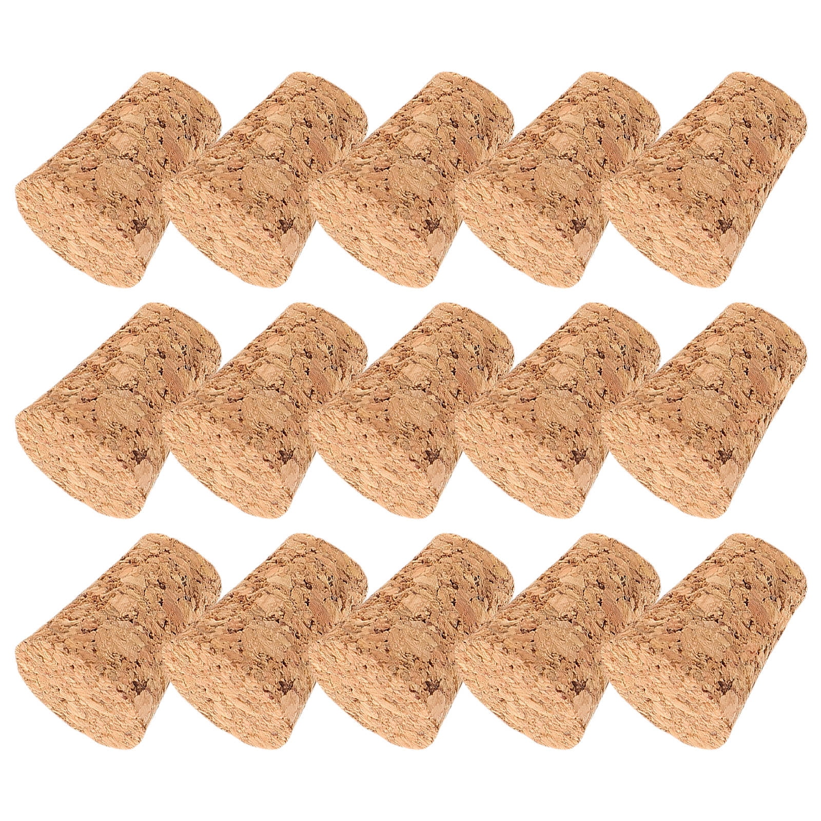 FESTFENDS Tapered Wood Cork Stoppers 20Pcs for Glass Bottle Sealing and ...