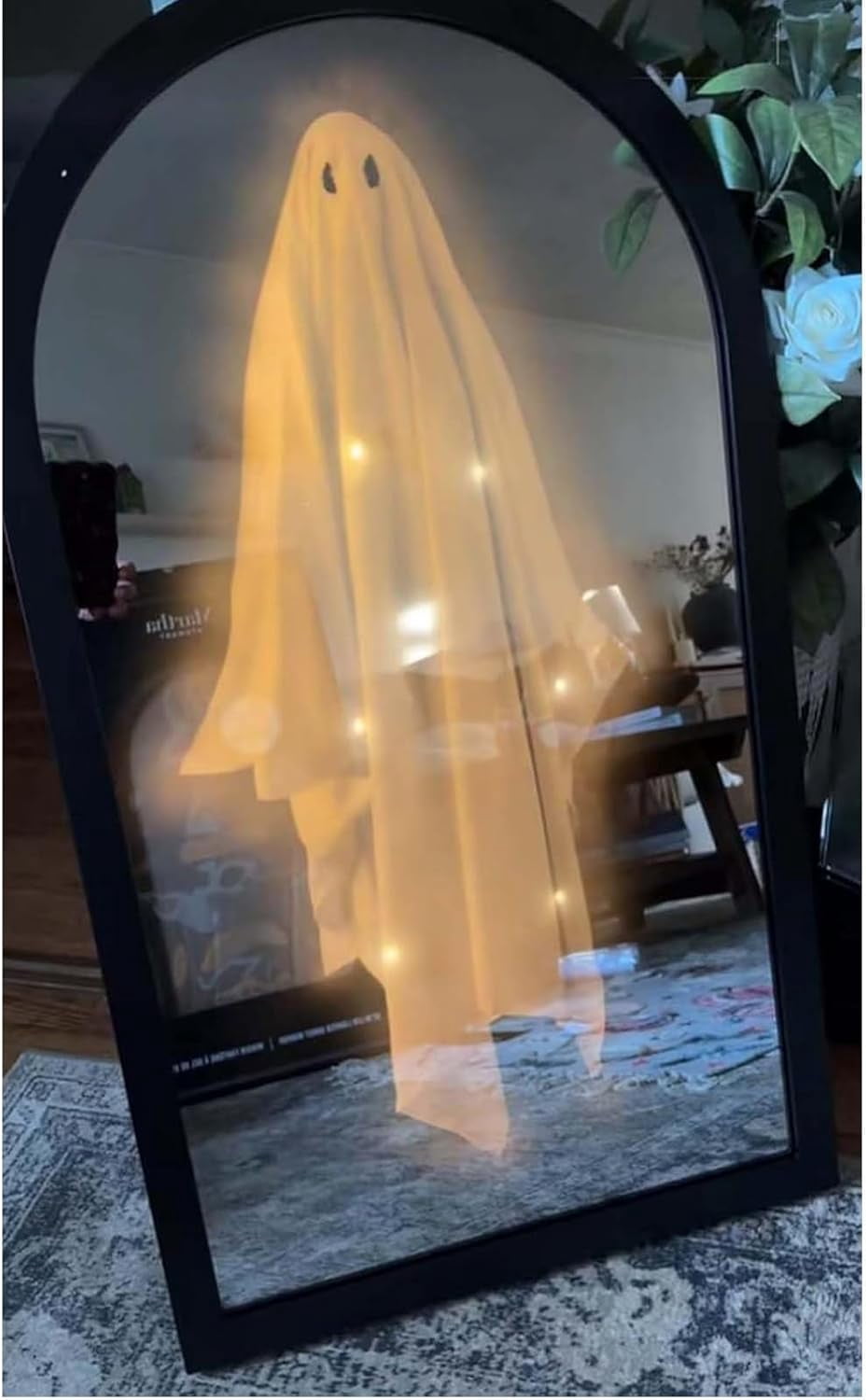 FESTILA 2025 Halloween Novelty Ghost Mirror,Ghost Hologram Mirror ...