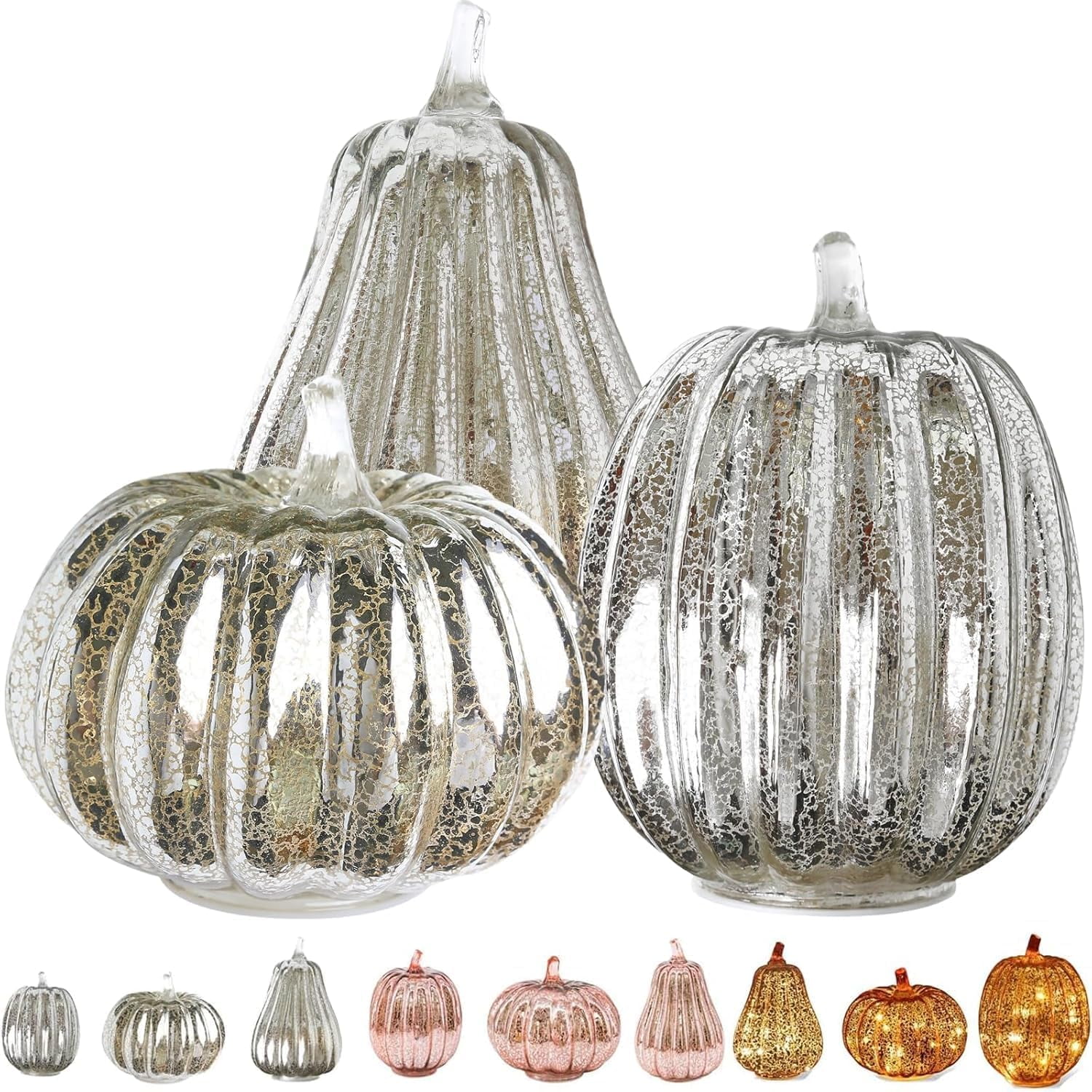 FESTILA Cherishous Twinkle LED Light Pumpkins Decors, Timer Lighted ...