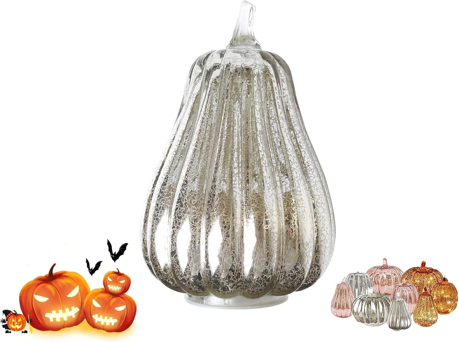 FESTILA Cherishous Twinkle LED Light Pumpkins, Illuminated Starry Night ...