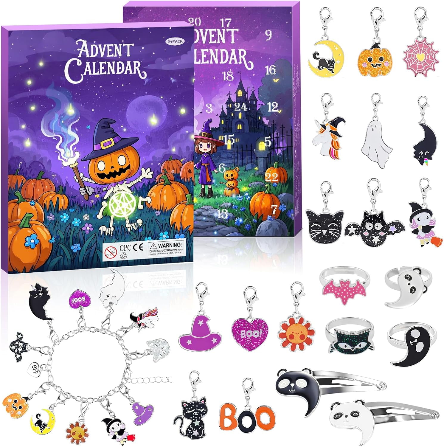 FESTILA Halloween Advent Calendar 2025 for Girls and Boys With 24 Days ...