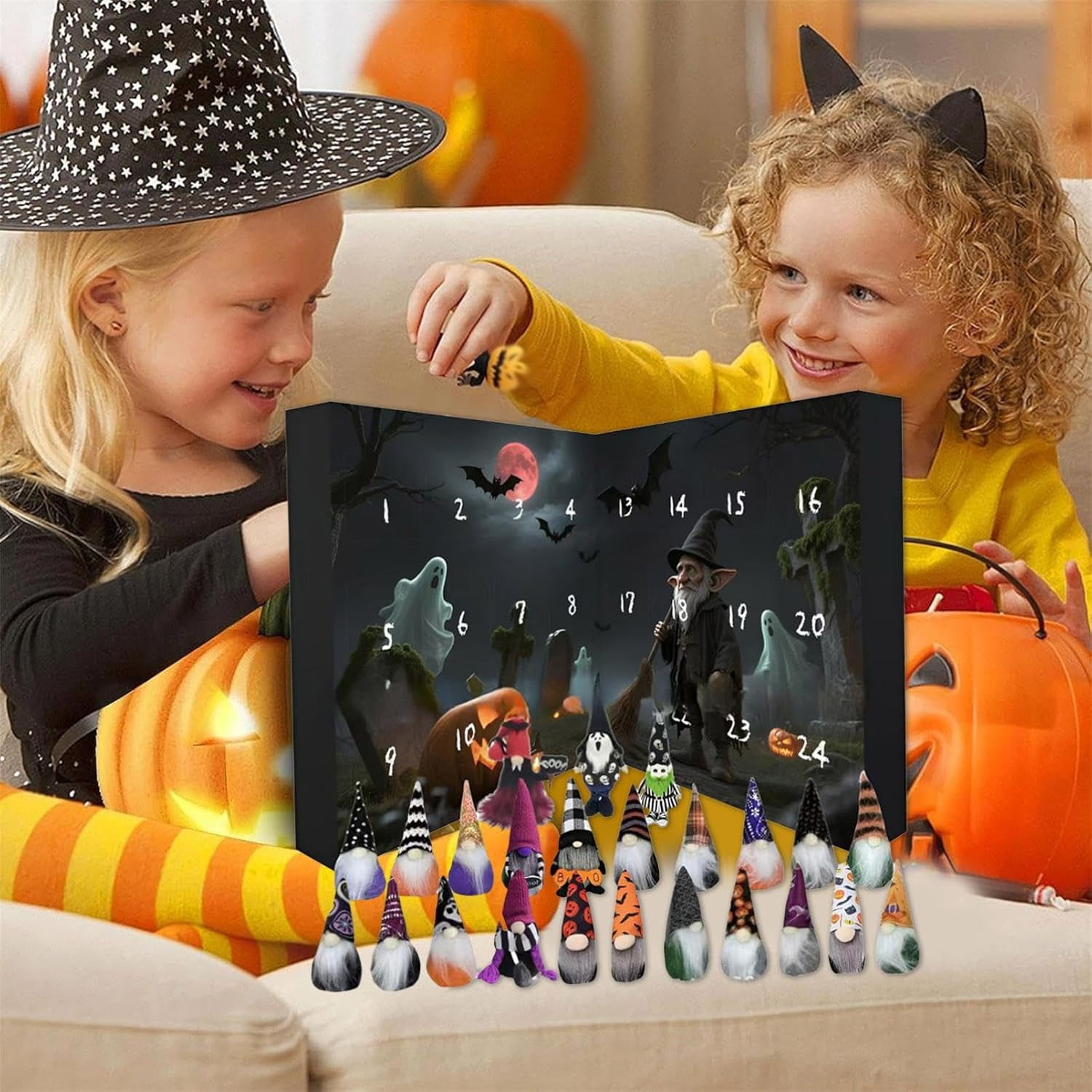 FESTILA Halloween Advent Calendar Sets 2025, Gnomes Countdown Calendars ...