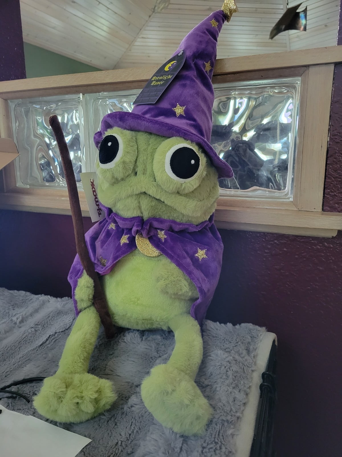 FESTILA Moonlight Manor Halloween Tk Viral Wizard Frog Weighted Plush ...