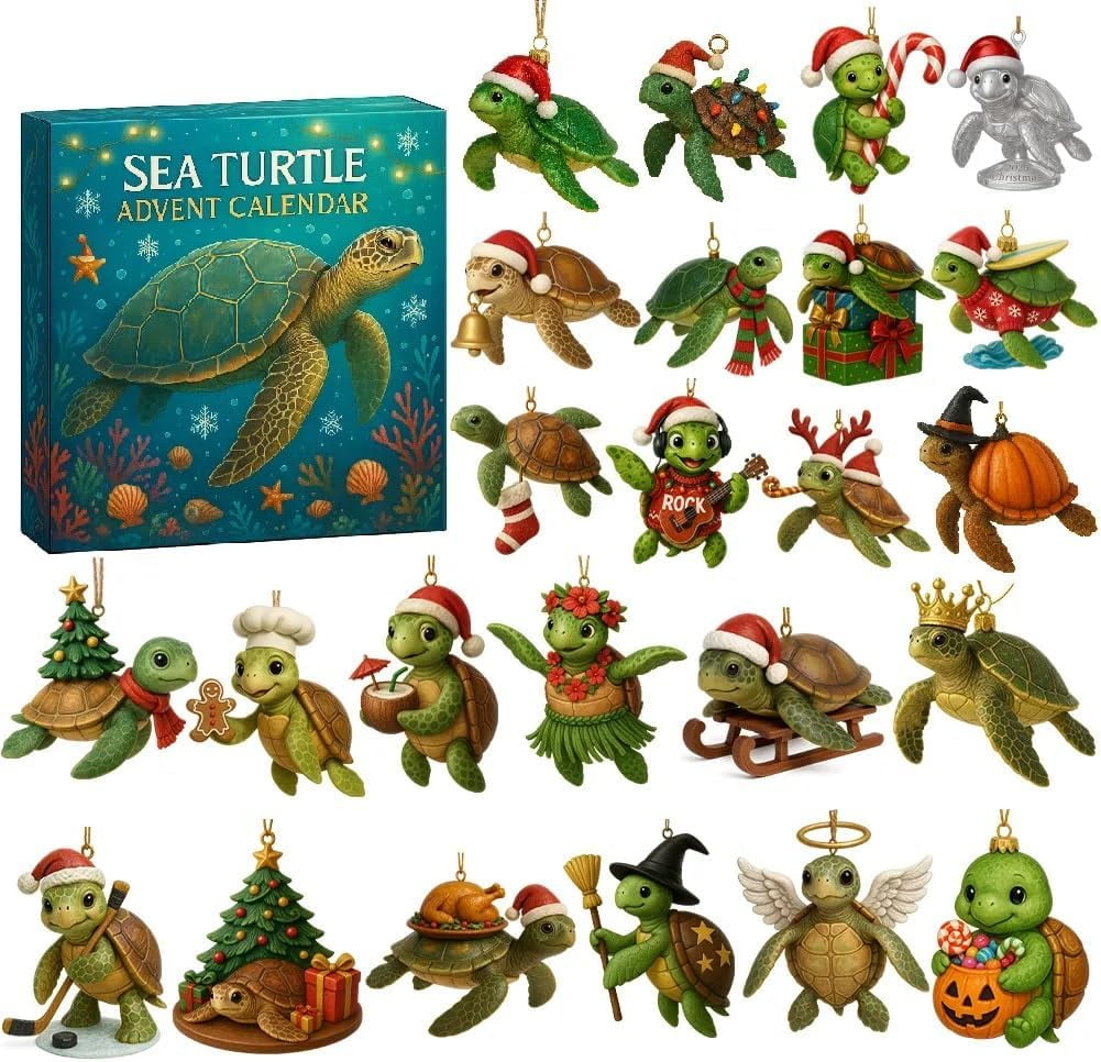 FESTILA Sea Turtle Advent Calendar 2025, Ocean-Inspired Christmas ...