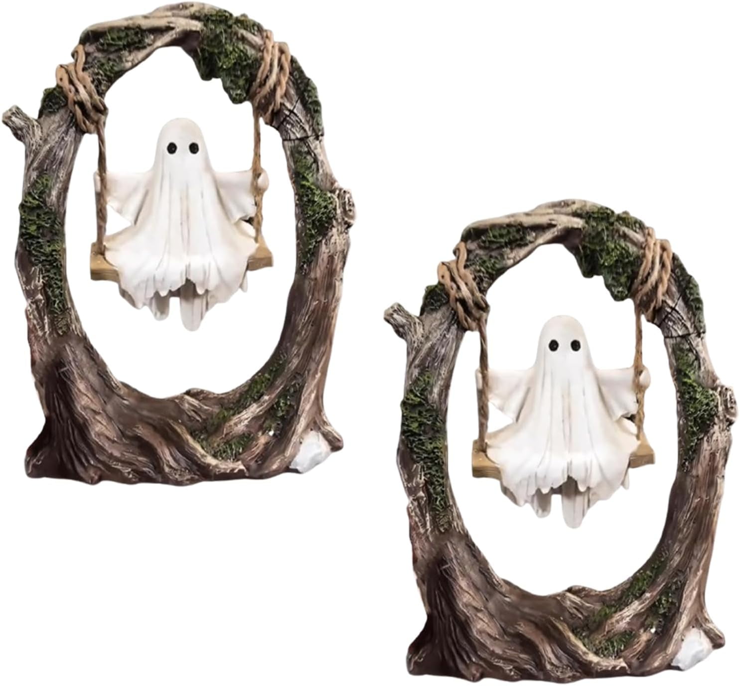 FESTILA Swinging Shadows Ghost on a Tree Swing,Christmas and Halloween ...