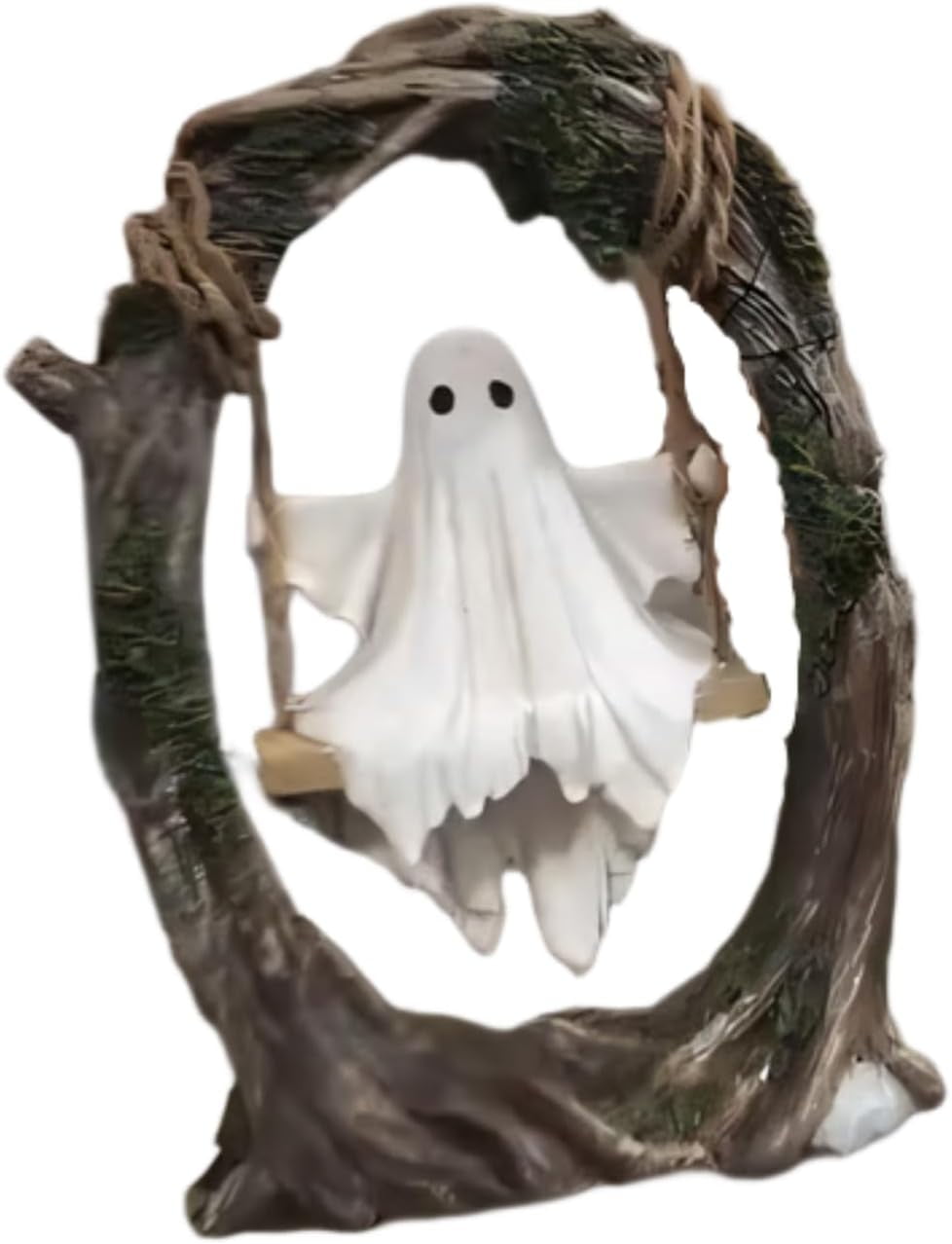 FESTILA Swinging Shadows: Ghost On A Tree Swing, Handmade Halloween ...