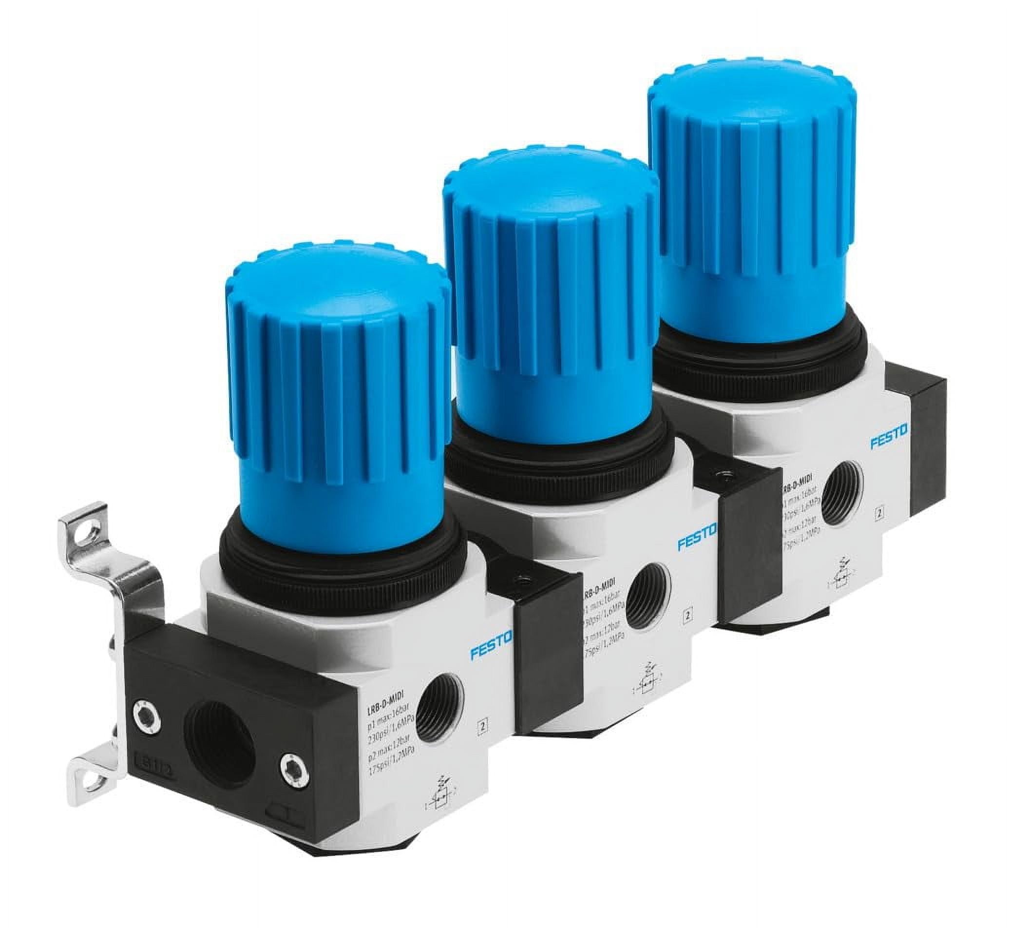 FESTO LRB-1/4-D-7-O-K3-MINI 528968 Pressure regulating valve manifold - Walmart.com