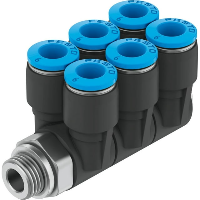FESTO QSLV6-G1/2-12 186262 Multiple distributor (10 units/package) - Walmart.com