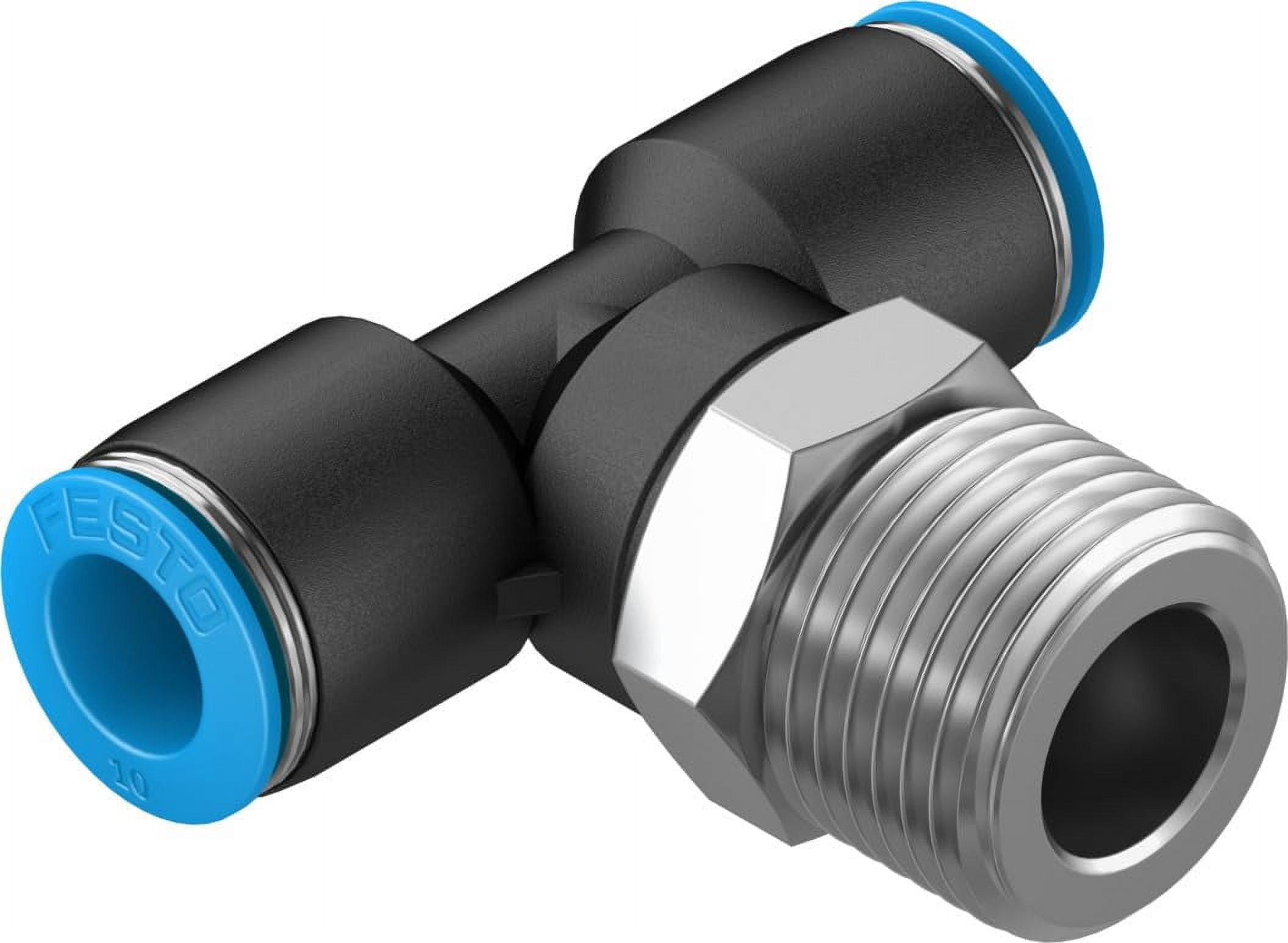 FESTO QST-1/4-10-50 130798 Push-in T-fitting (50 units/package) - Walmart.com