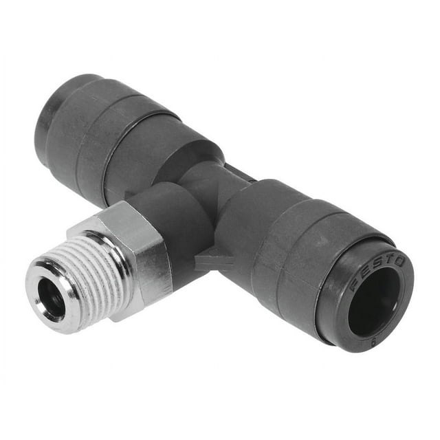 FESTO QST-G1/8-6 186158 Push-in T-fitting (10 units/package) - Walmart.com