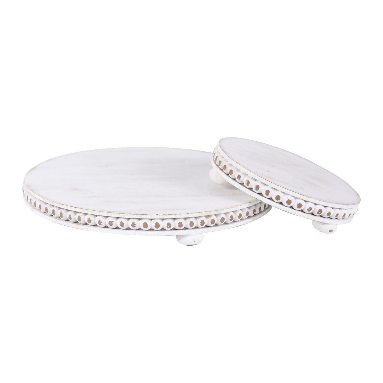 FESTWIND 2 Pcs Wood Risers For Decor Beaded Wooden Pedestal Stand for ...