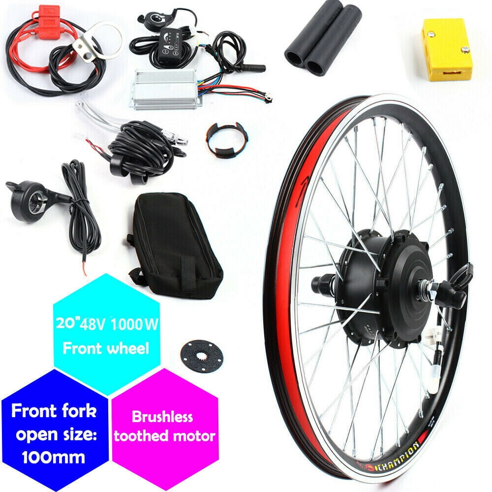 FETCOI 20" Front/Rear Wheel Hub Electric Bike Conversion Kit, 36V 250W ...