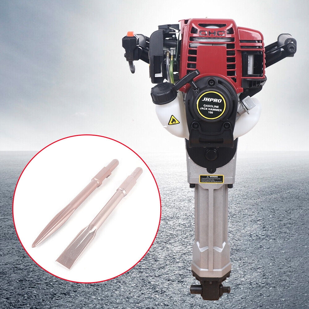 FETCOI 37.7CC 4 Stroke Concrete Rock Breaker Gas Power Demolition Drill ...