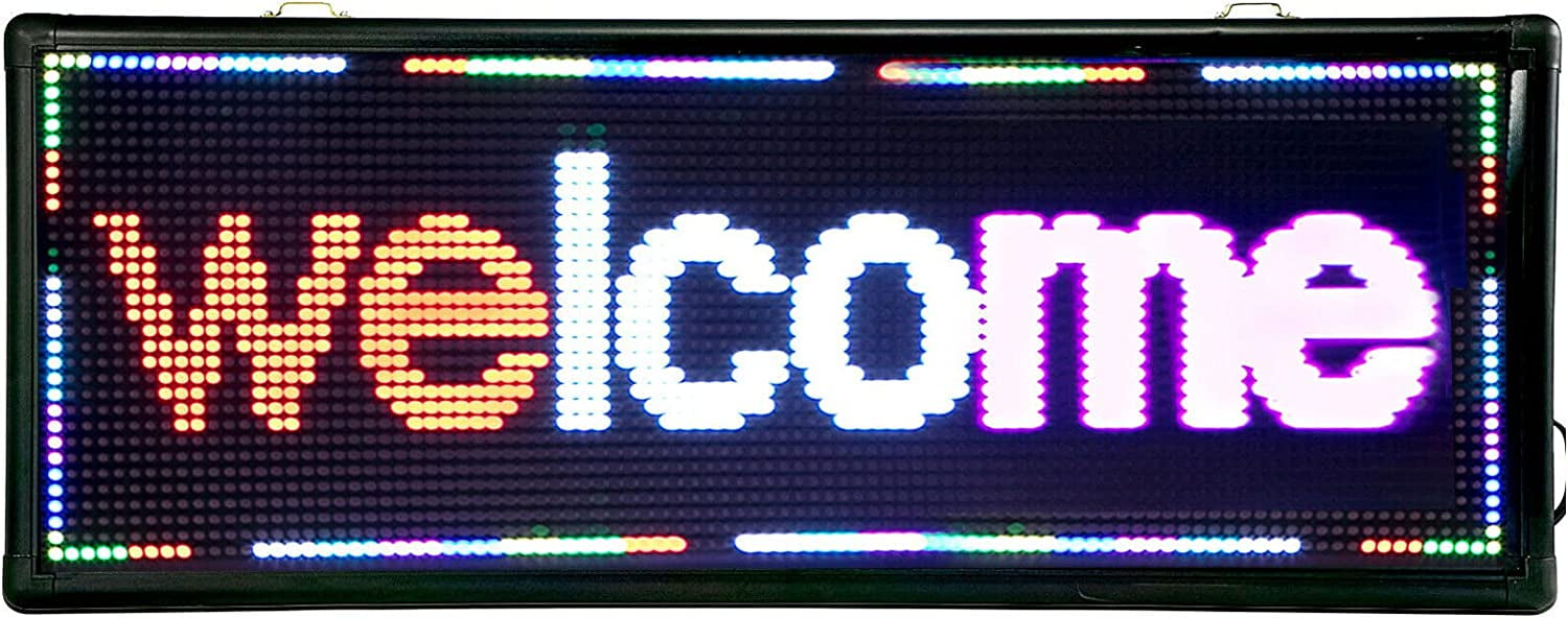 FETCOI 40x15" LED Sign High Brightness Programmable Scrolling Message ...