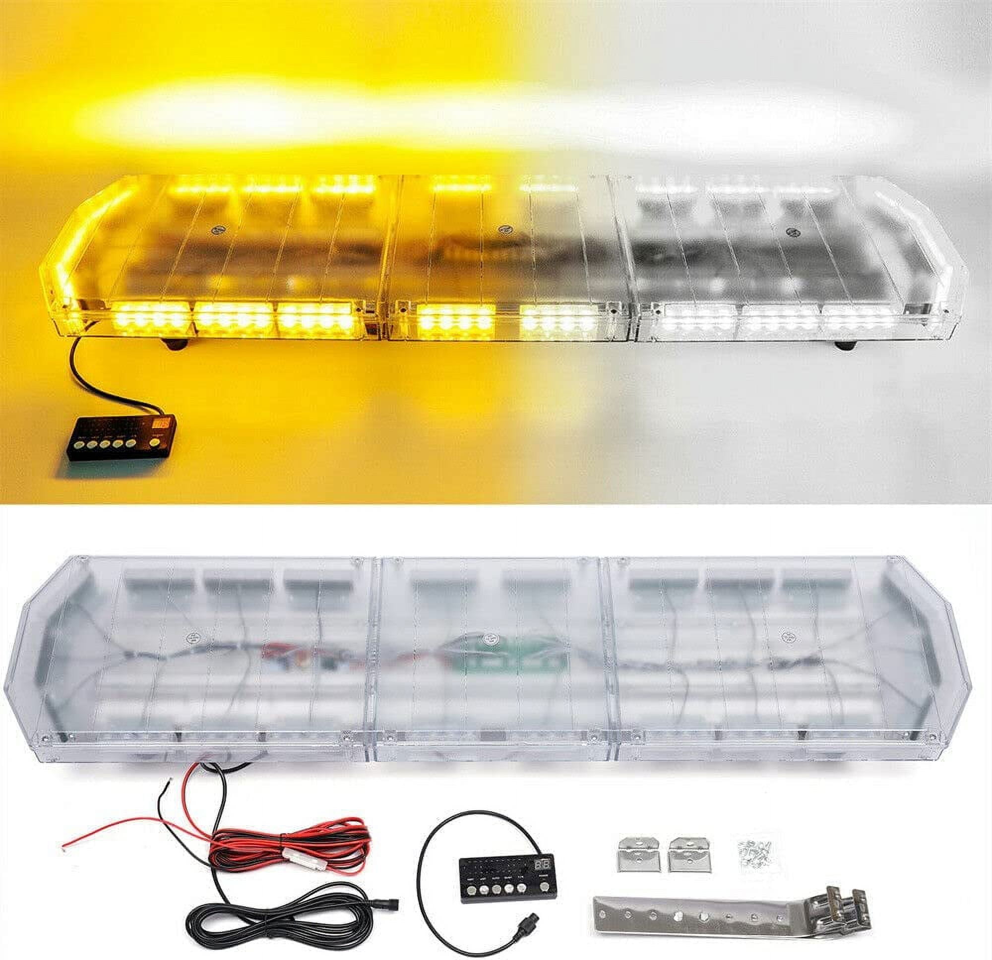 FETCOI 48" Emergency 88 LED Strobe Lights Tow Truck Response Traffic ...