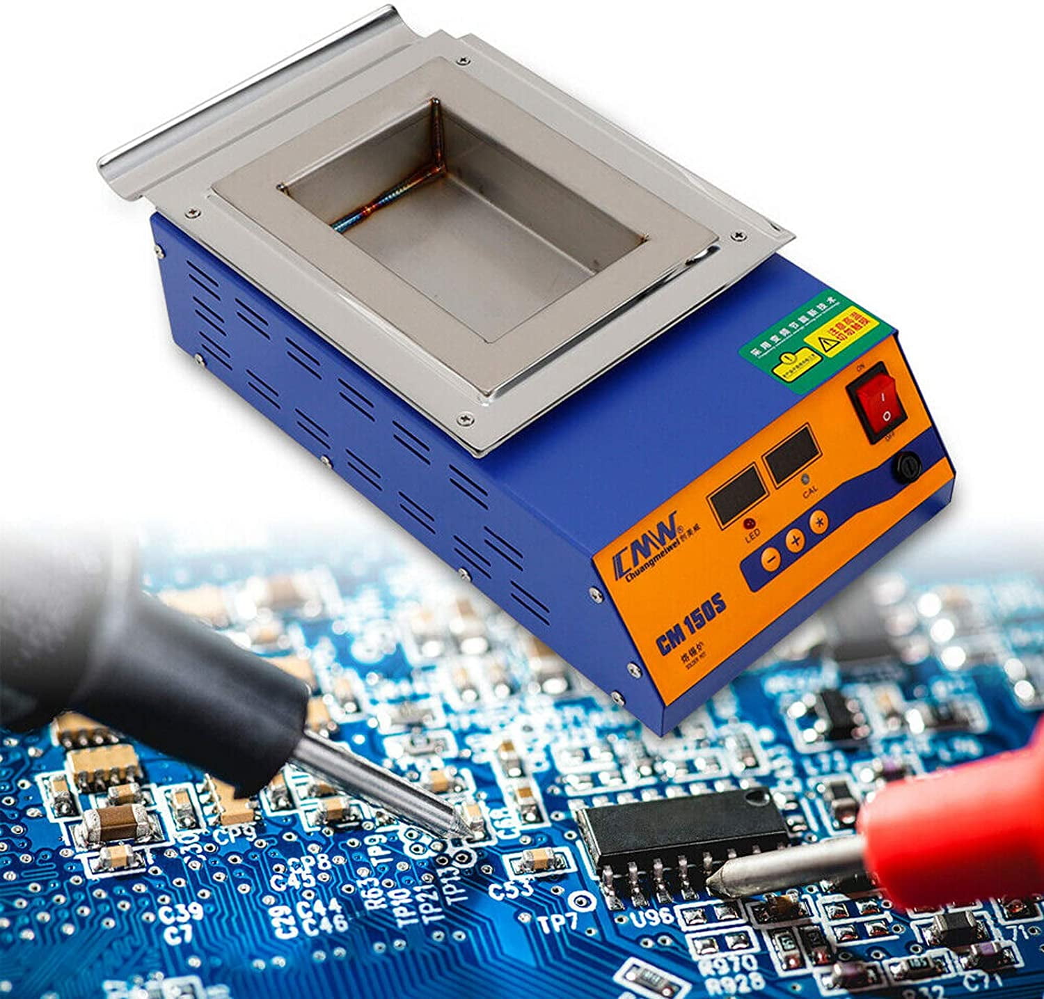 FETCOI 900W Solder Pot Soldering Desoldering Bath Titanium Plate Max ...