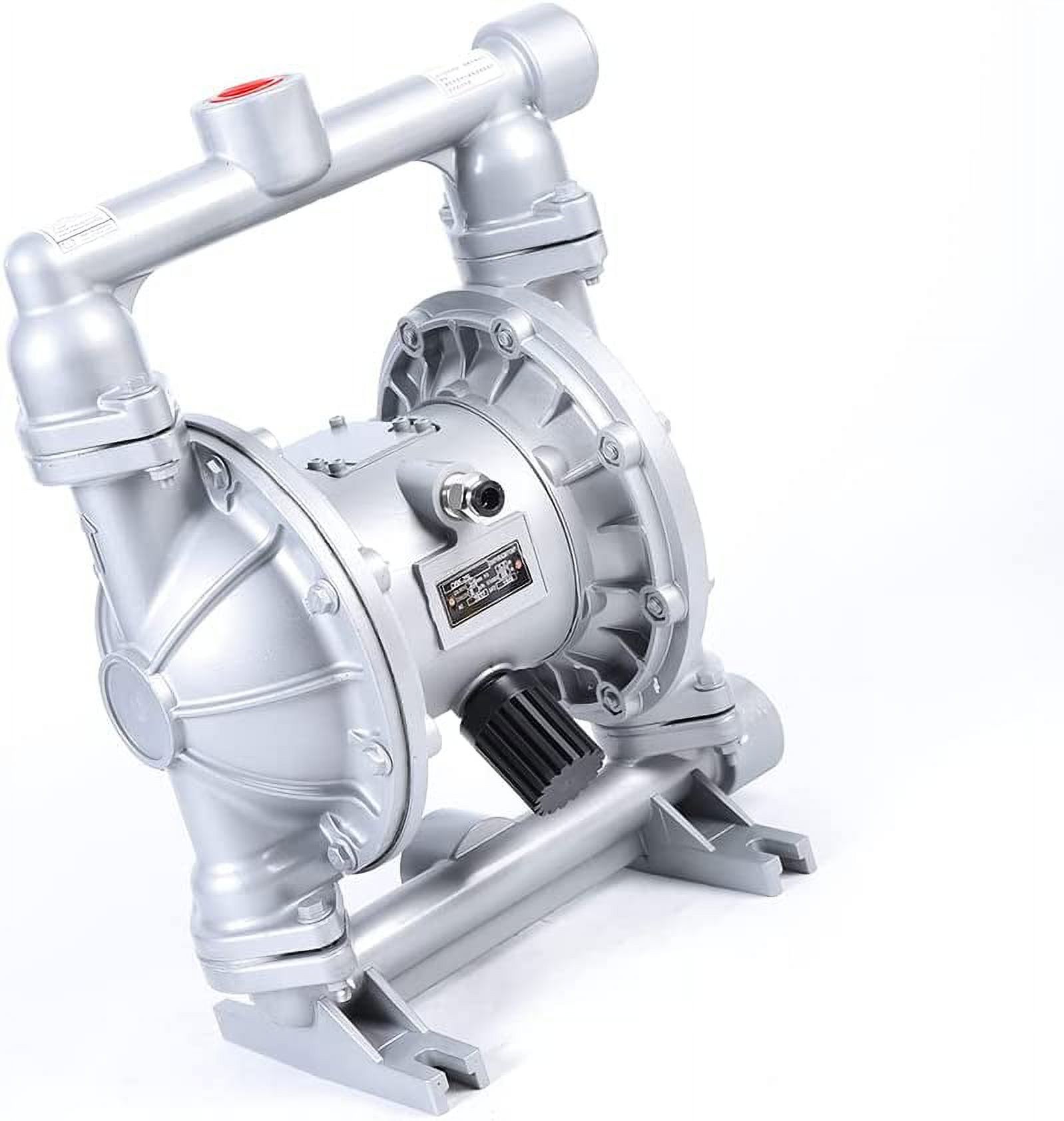 FETCOI Air-Operated Double Diaphragm Pump 1 inch Inlet & Outlet Aluminum 24 GPM Max 115PSI 80 ...