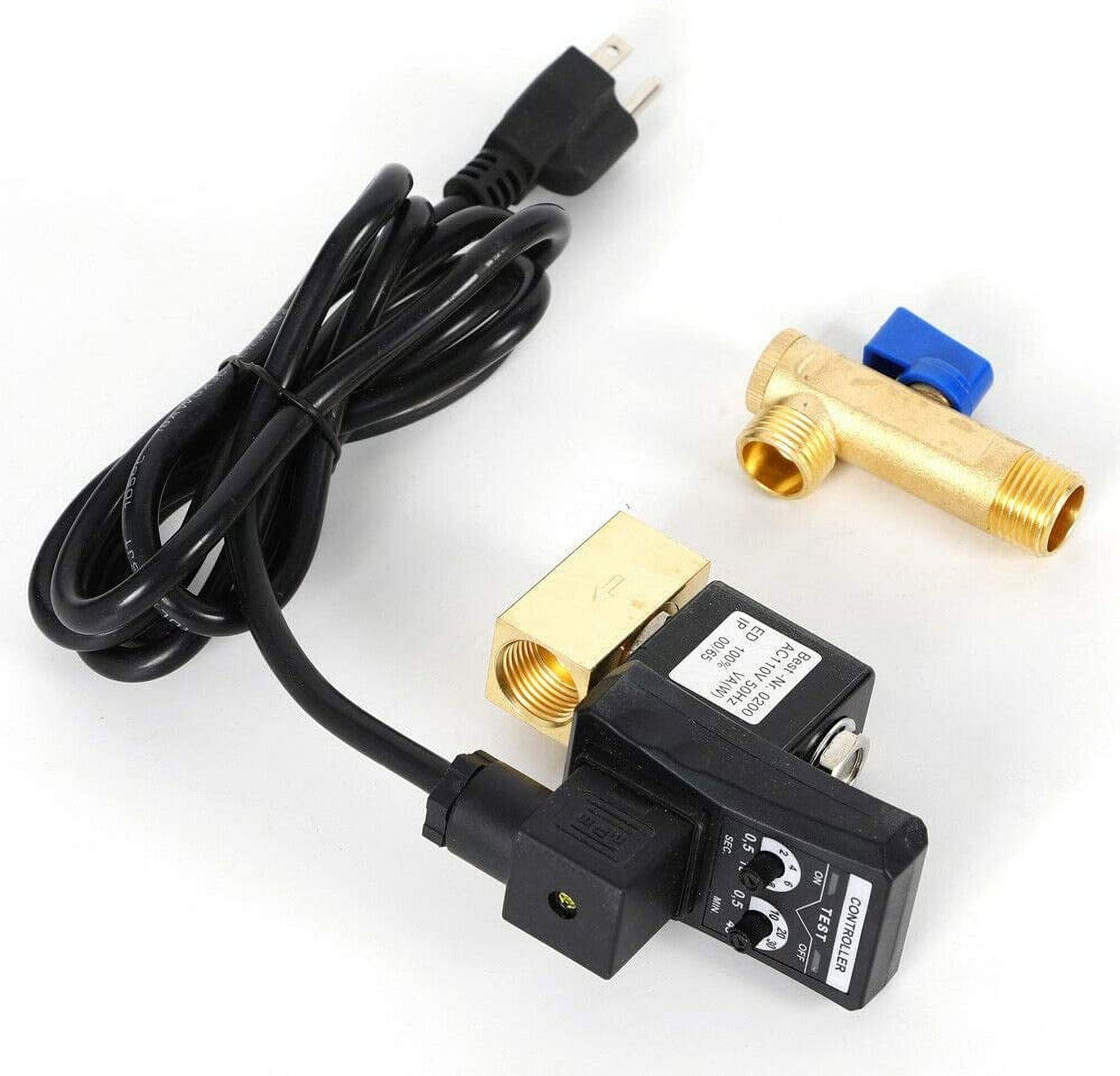 FETCOI Auto Drain Valve 110V Electronic Drain Valve 1/2"Automatic ...