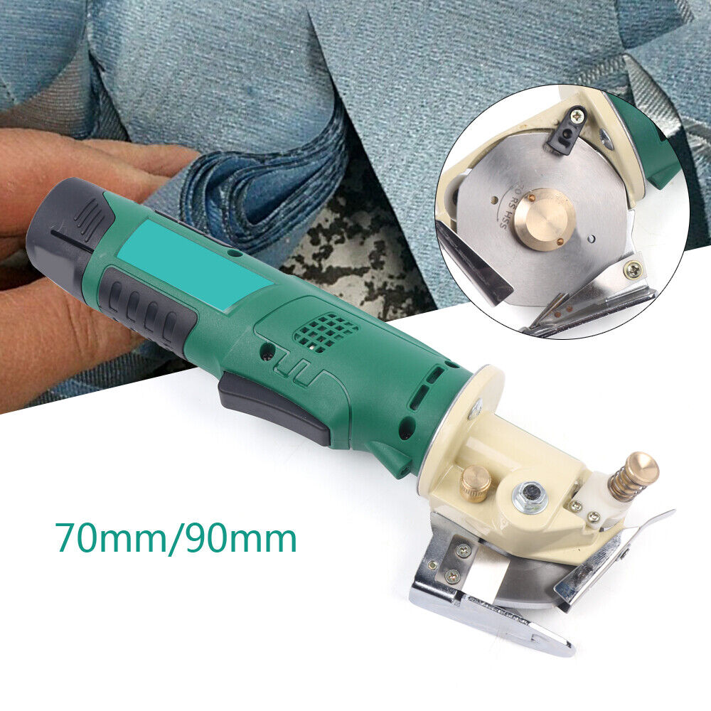 FETCOI Electric Scissors Fabric Leather Cutter Rotary Blade Sewing ...