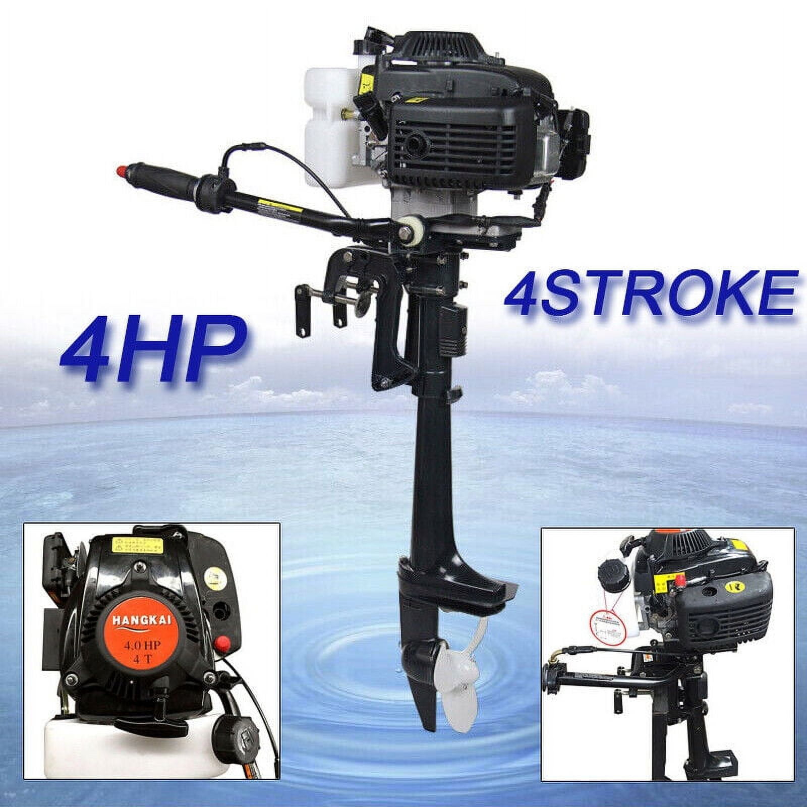 FETCOI HANGKAI 4-Stroke 4HP Heavy Duty Outboard Motor Fishing Boat Engine w/Air Cooling ...