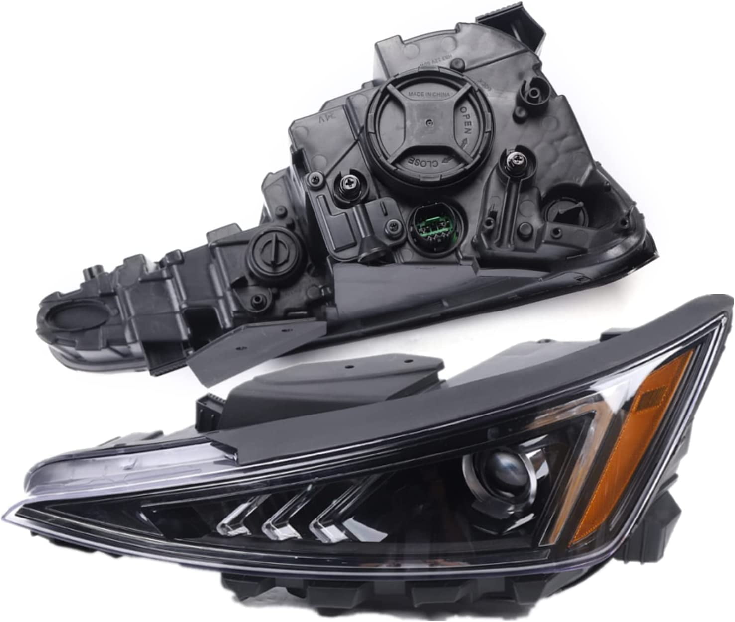 FETCOI Headlight Assembly For 2019 2020 Elantra Left Driver Side ...