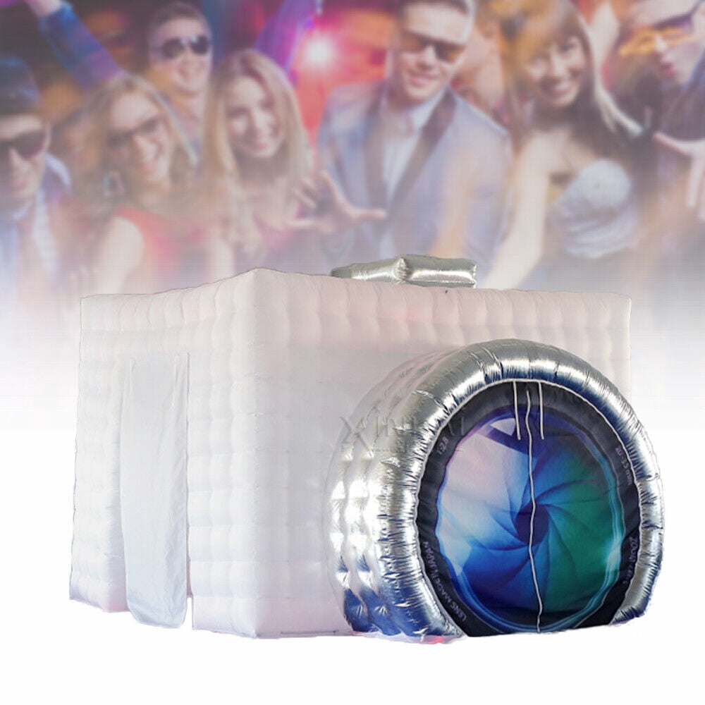 FETCOI Inflatable Photo Booth LED Camera Shape Wedding Tent w/ Blower ...