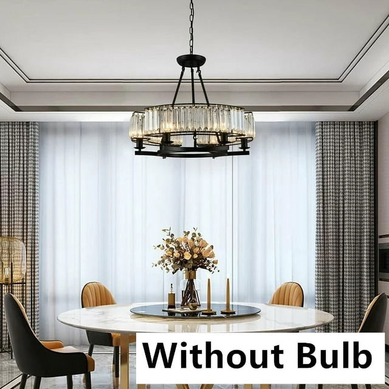FETCOI Luxury LED Ceiling light Semi Flush Mount Round K9 Crystal ... FETCOI Luxury LED Ceiling light Semi Flush Mount Round K9 Crystal ...