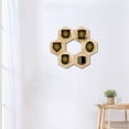 FETCOI Medal Display Hanger Rack Wooden Decoration Hexagon Honeycomb ...