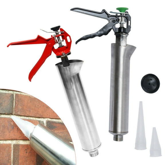 Mortar Grouting Gun Brick Pointing Tile Cement Applicator Tool w/ 2 ...