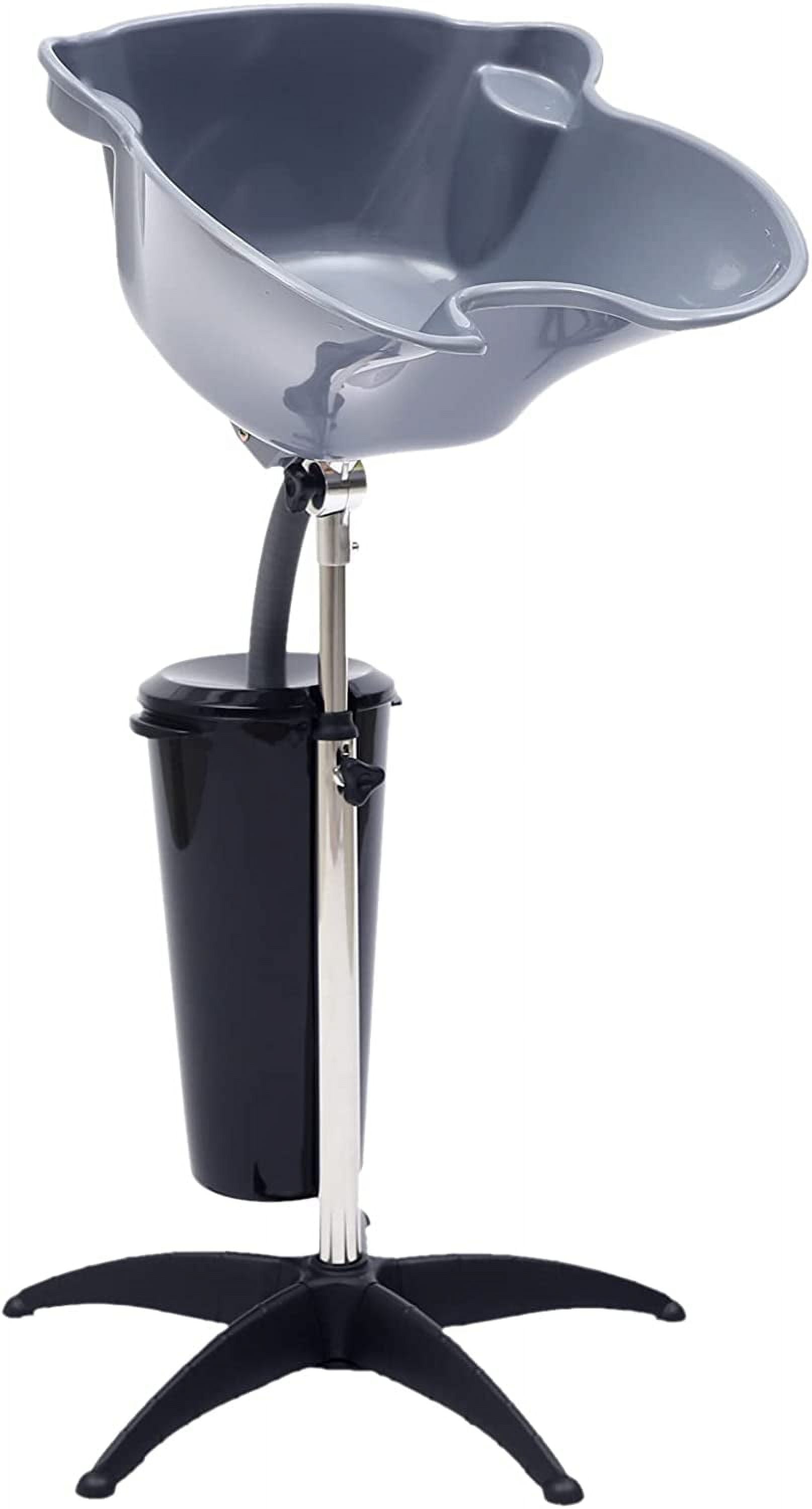 FETCOI Plastic Rolling Stand Shampoo Basin with 10L Water Bucket, Hair ...