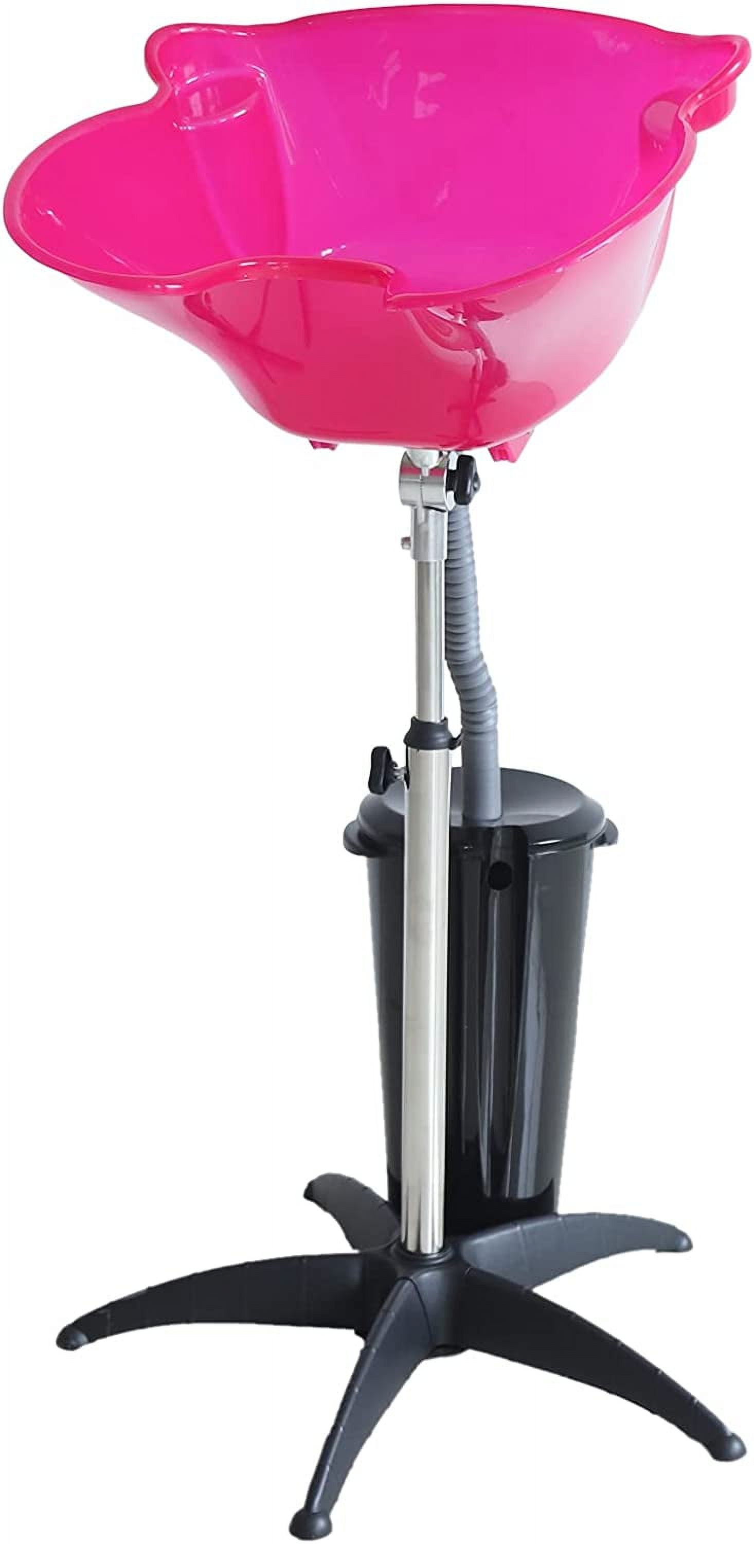 FETCOI Plastic Rolling Stand Shampoo Basin with 10L Water Bucket, Hair ...