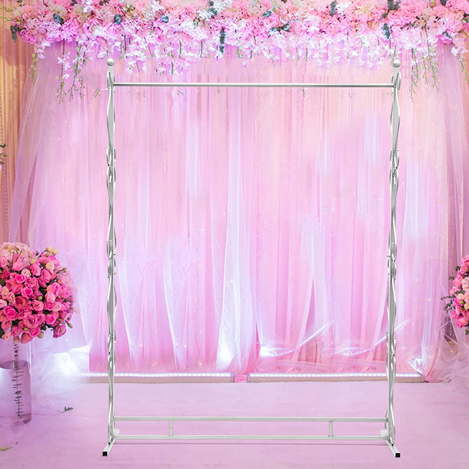 FETCOI White Clothing Rack Heavy Duty Garment Rack Modern Display Rack ...