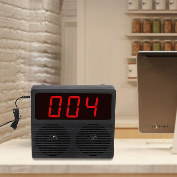 FETCOI Wireless Calling System Take A Number 3 Digits Display Restaurant Pager Speaker - Walmart ...