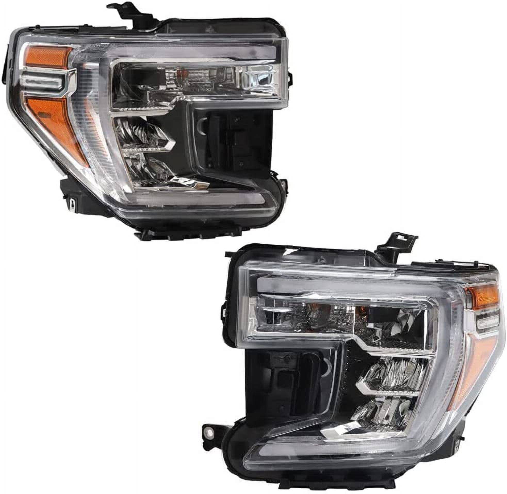 FETCPO Halogen + LED DRL Headlight, Front Headlamps Assy For 2019-2021 ...