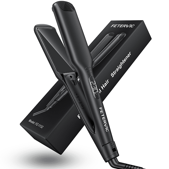 Fetervic Hair Straightener Flat Iron Hair Straightener Iron With 9
