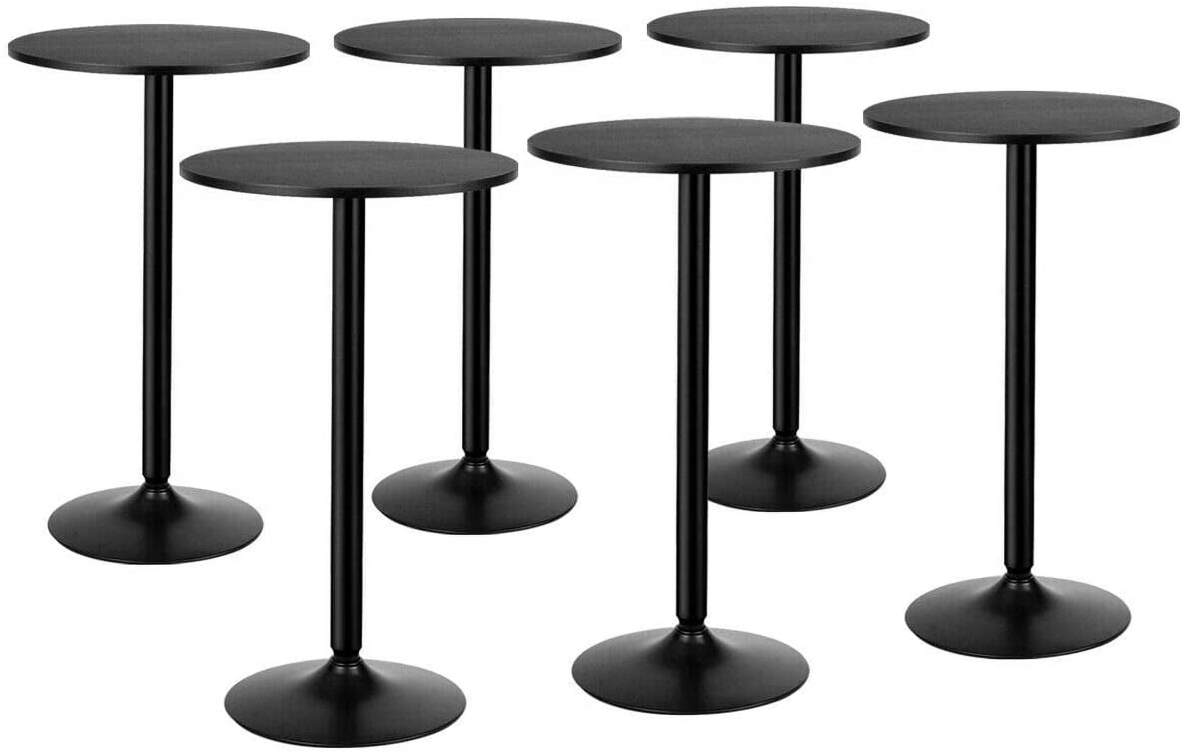 FETON 24-Inch Pub and Bar Table 40-Inch Height Modern style Round Top ...