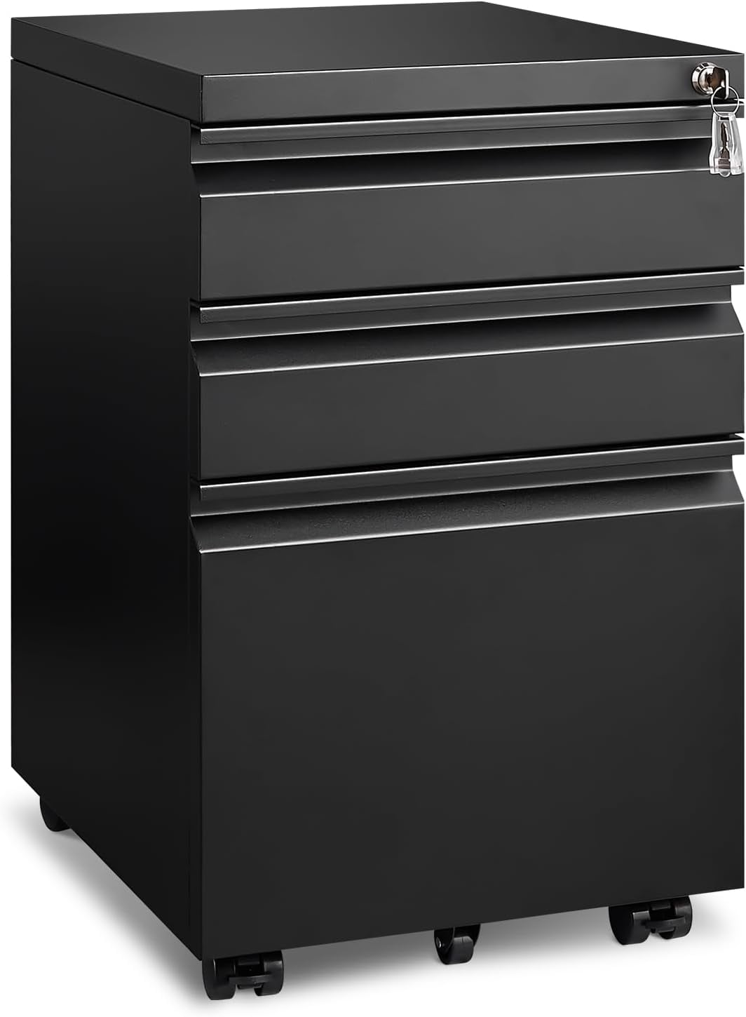 FETON 3 Drawer File Cabinet for Home Office, Under Desk Mobile Filing ...