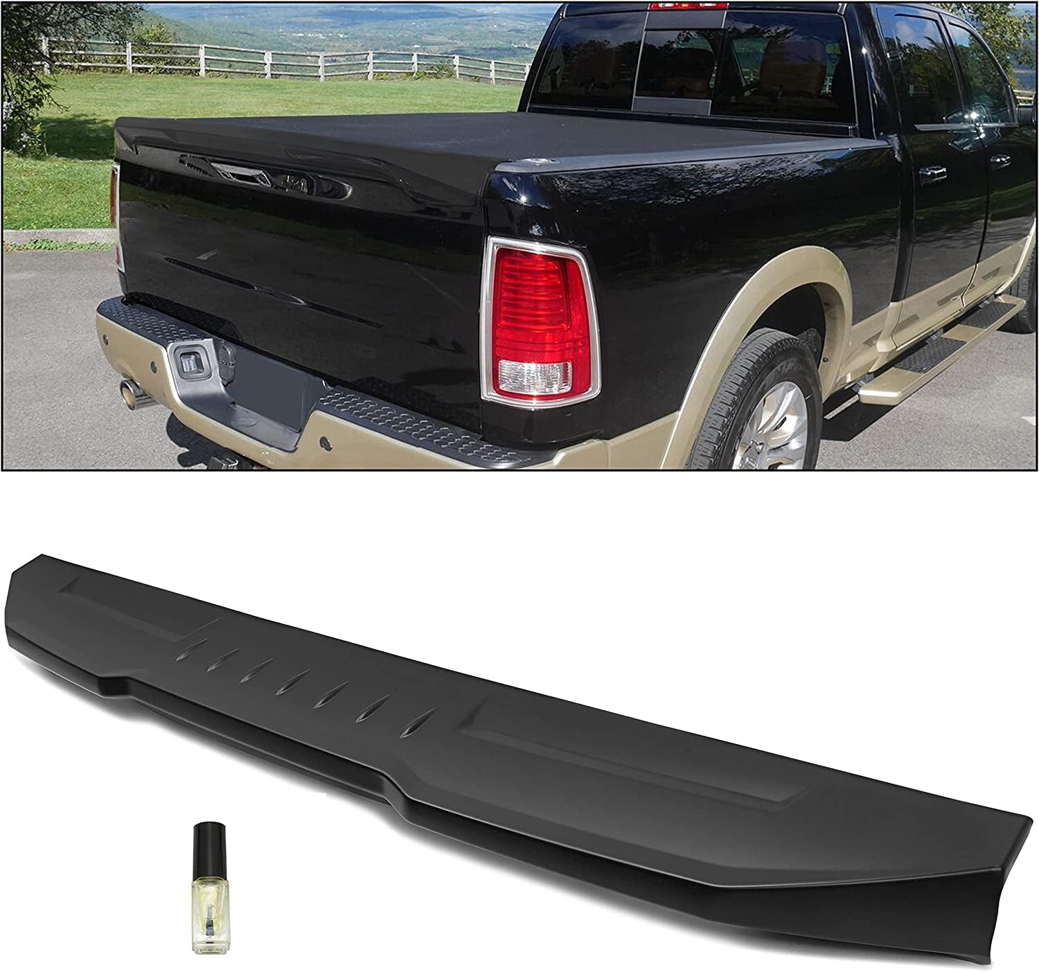 FETON Air Design Tailgate Spoiler Compatible with 2009-2021 Dodge Ram ...