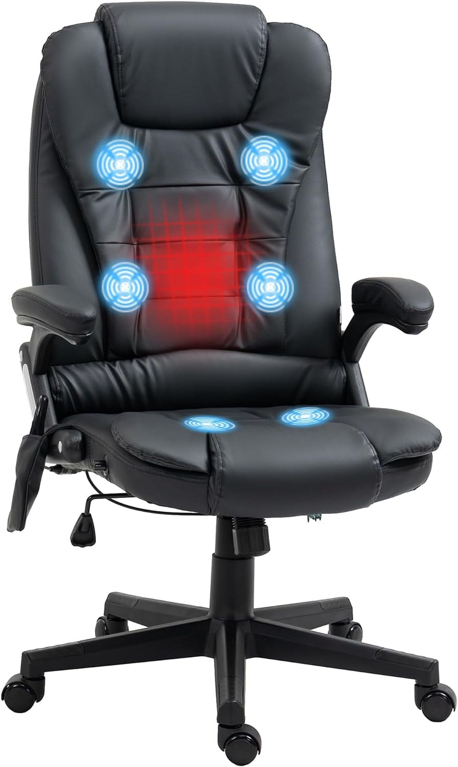 FETON High Back Vibration Massage Office Chair with 6 Vibration Points ...