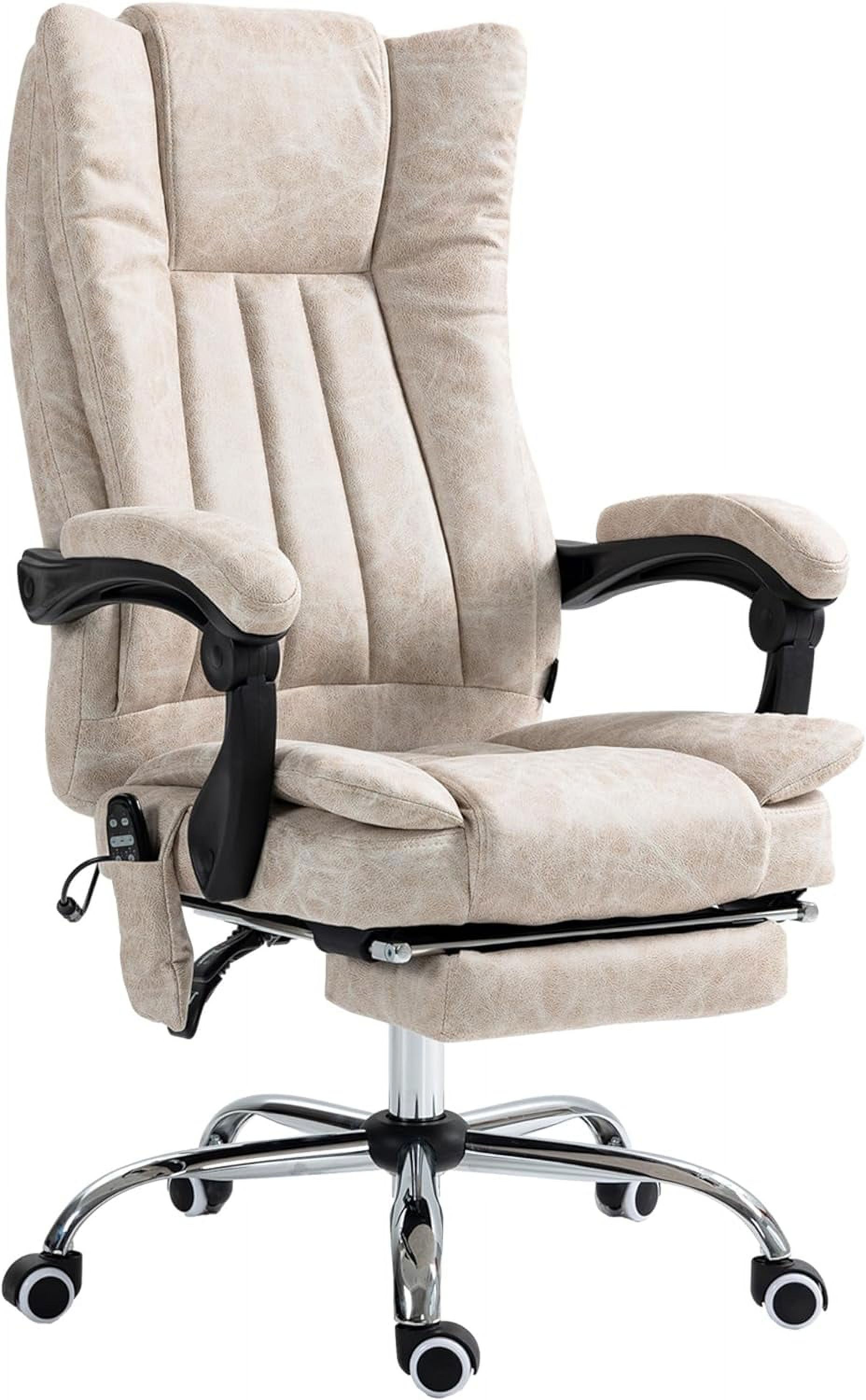 FETON Microfiber Office Chair, High Back Computer Chair with 6 Point ...