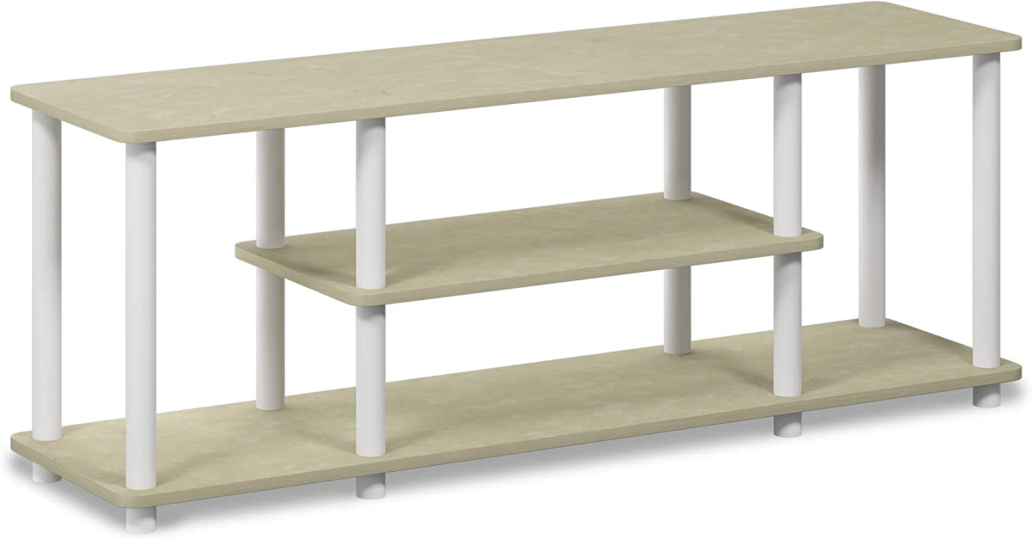 FETON Turn-N-Tube No Tools 3D 3-Tier Entertainment TV Stand up to 50 ...