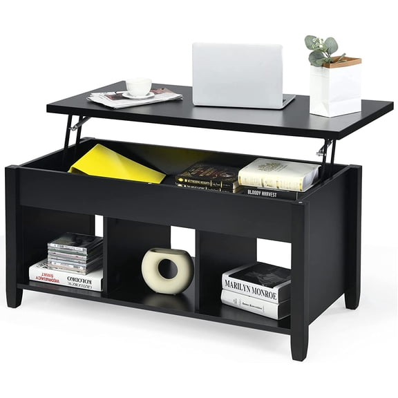 Coffee Table Lift Top in Center Table with Storage Gas Spring Drawers ...