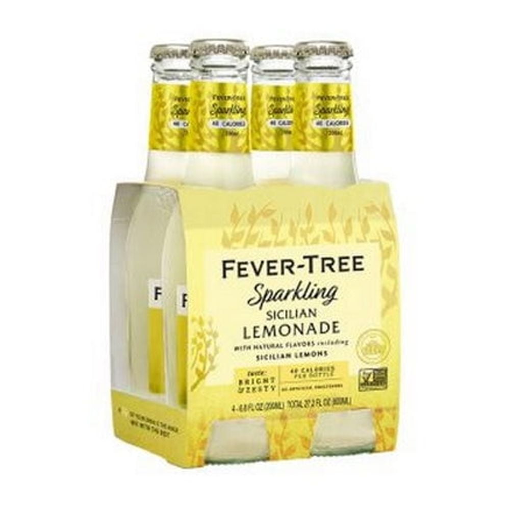 FEVER TREE - Sparkling Sicilian Lemon 4 Pack 27.2FO ( Pack of 6 ...