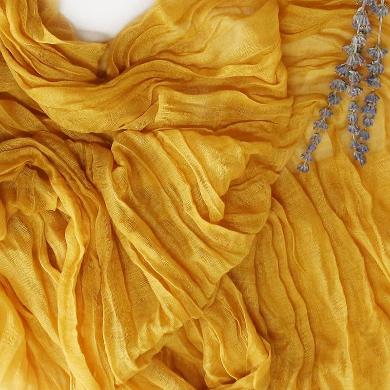 FEXIA Purple Cheesecloth Table Runner 35x120 Inches Gauze Table Runner ...