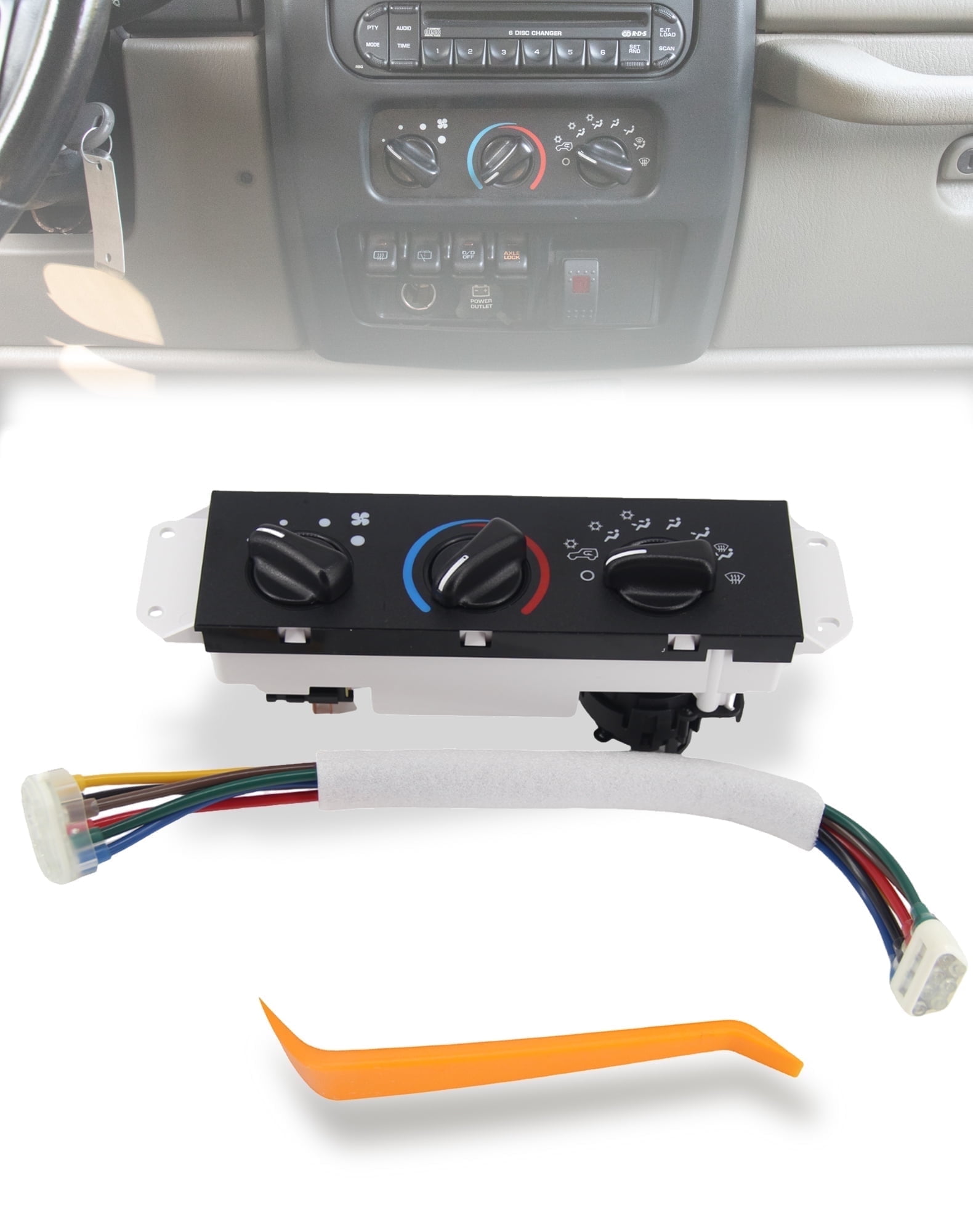 FEXON HVAC Climate Control Module Compatible with Jeep Wrangler TJ 1999 ...