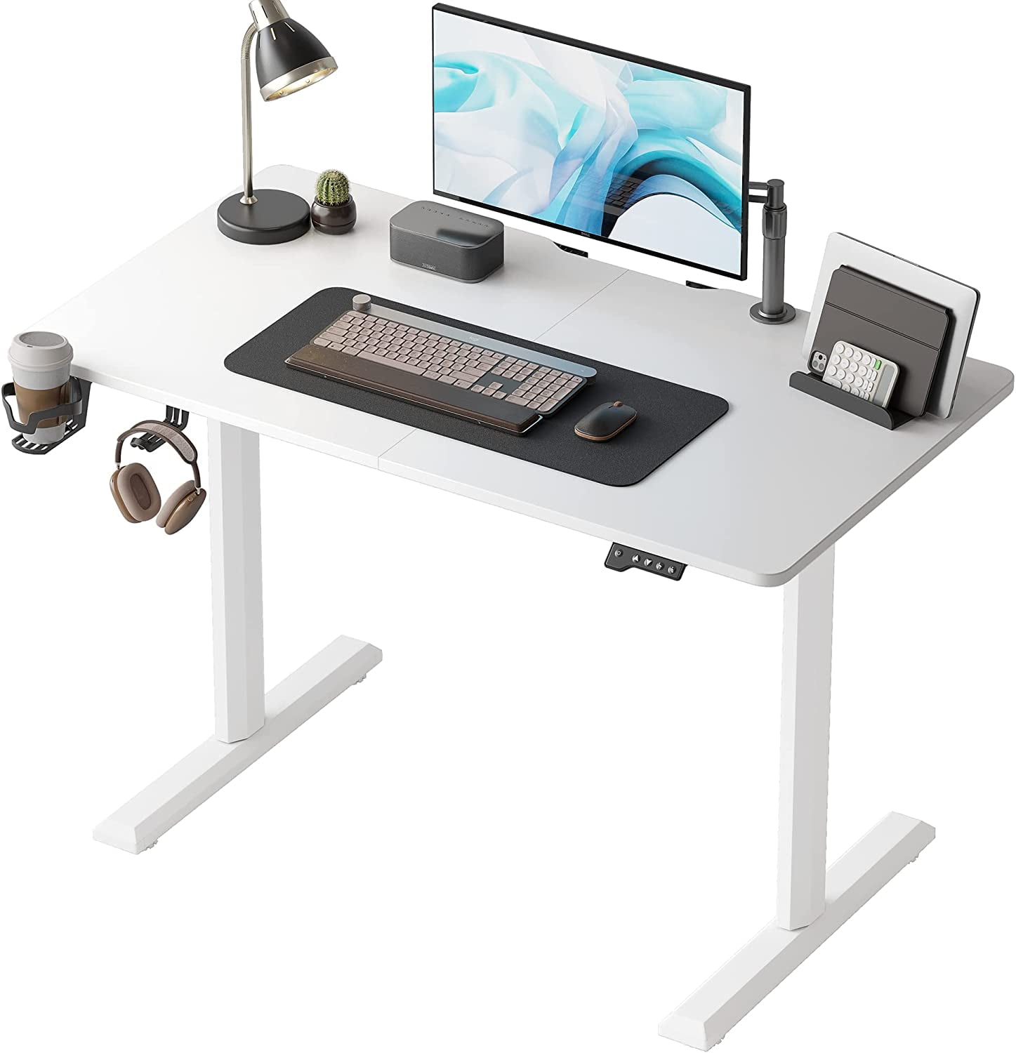 FEZIBO 44 x 24 Inches Standing Desk, Height Adjustable Electric ...
