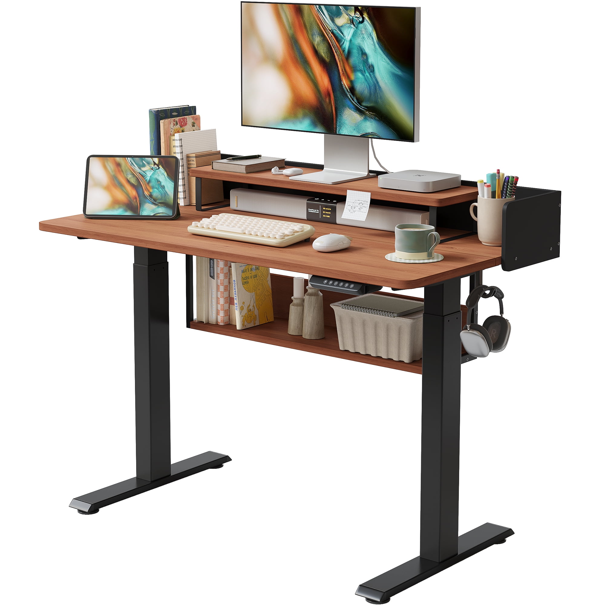 FEZIBO 48x24 Inches Standing Desk Adjustable Electric Height with ...