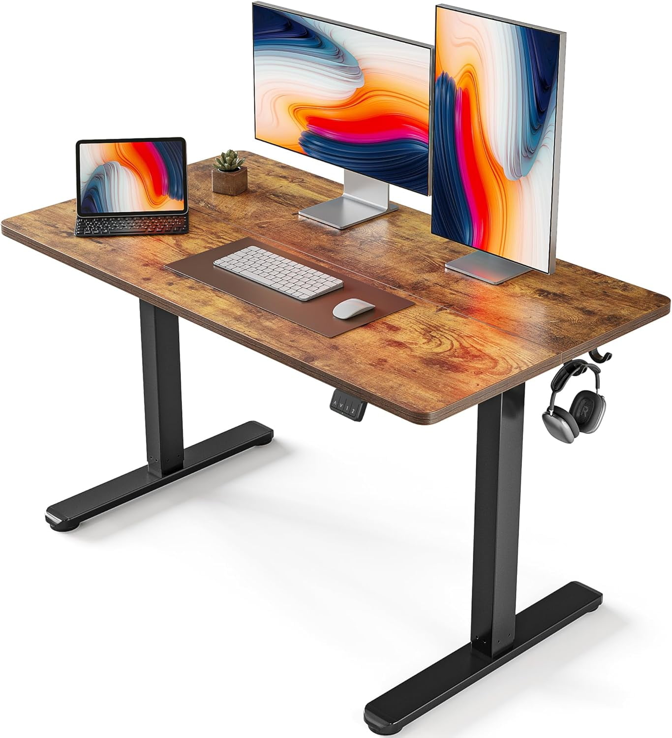 FEZIBO Electric Standing Desk, 48 x 24 Inches Height Adjustable Stand ...