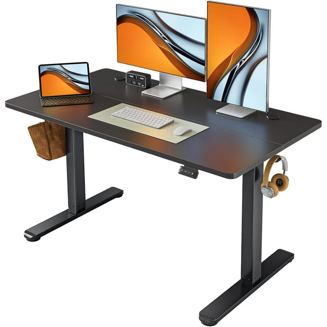 FEZIBO Electric Standing Desk Adjustable Height, 48 x 24 Inch Sit and ...